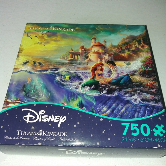 ceaco | Games | Ceaco Thomas Kinkade Disney Little Mermaid Puzzle ...